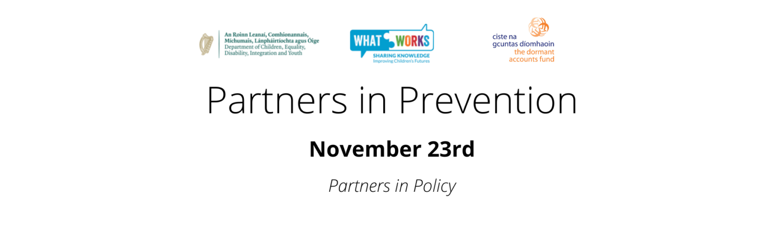 Partners in Policy: Prevention & early intervention in policy - WhatWorks